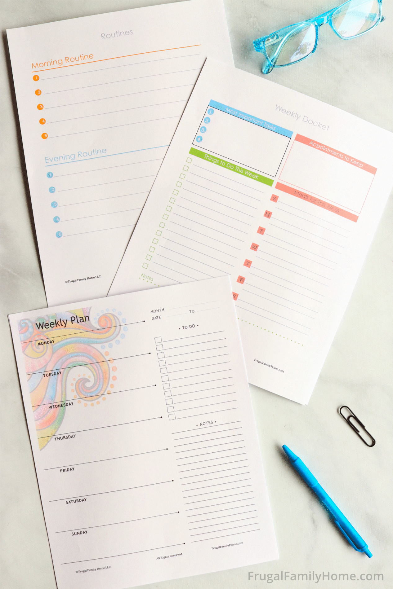 The Chaos to Calm Life Planner – Frugal Family Home LLC